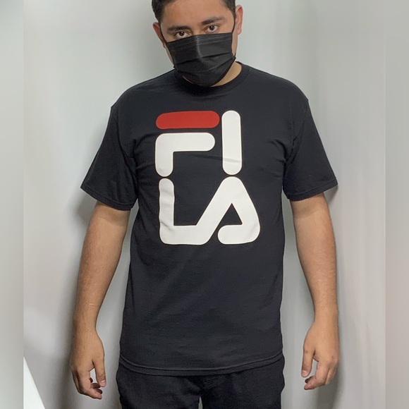 Fila | Shirts | Mens Fila Black Short Sleeve Tee Shirt | Poshmark